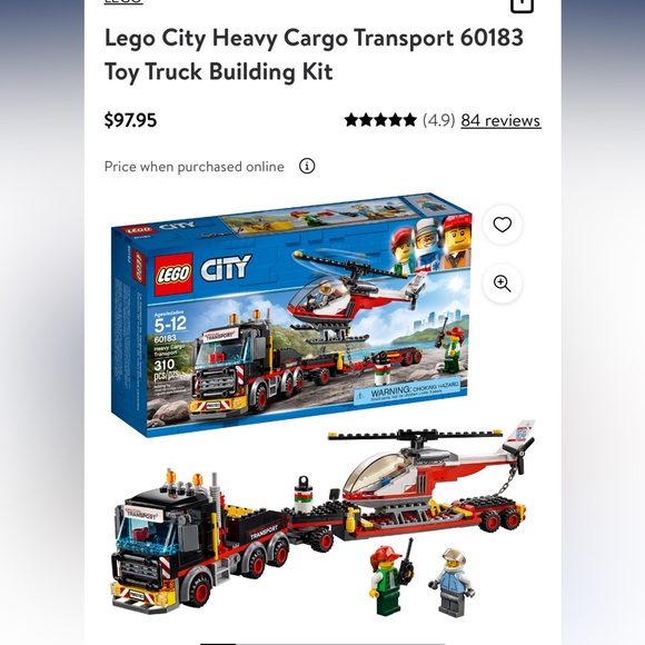 Lego | Toys | Lego City Heavy Transport Truck Building Kit | Poshmark